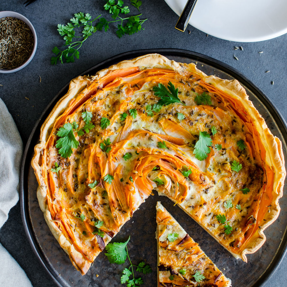 Tarte Aux Carottes Et Cumin